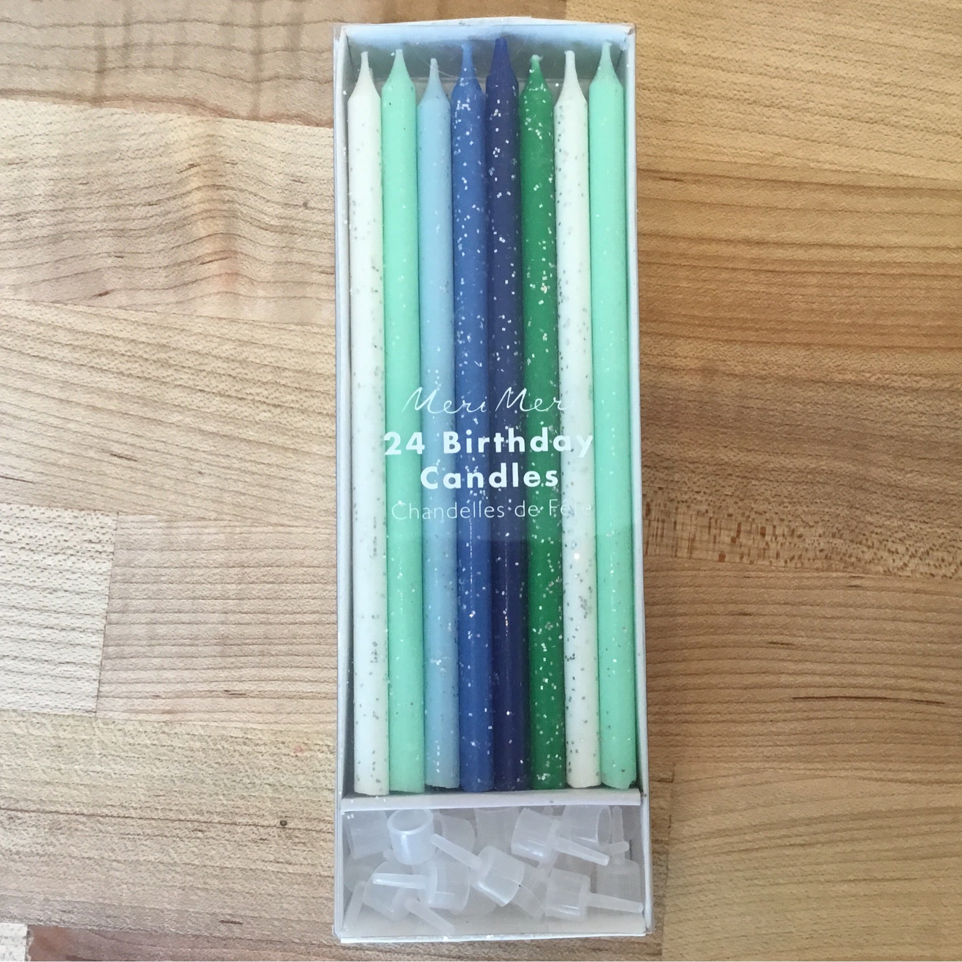 Meri Meri Blue Straight Birthday Candles | Penelope's Perfections Bakery